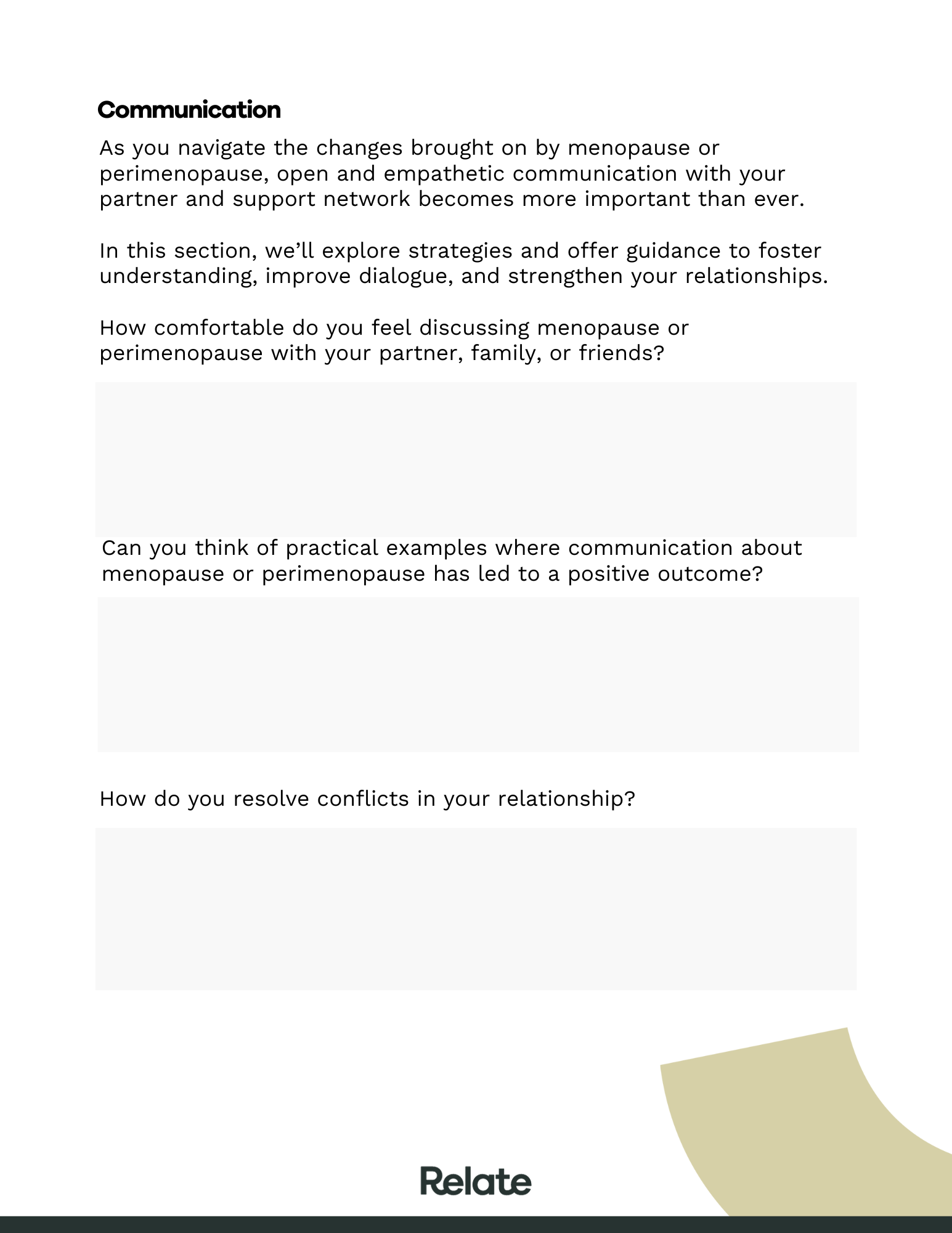 Menopause and relationships toolkit | Relate